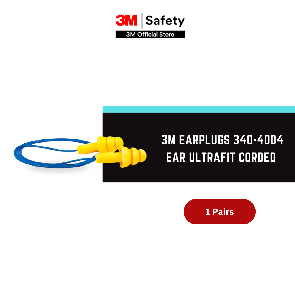 Jual 3M 340-4004 EAR Ultrafit Corded Earplugs - Pelindung Telinga ...