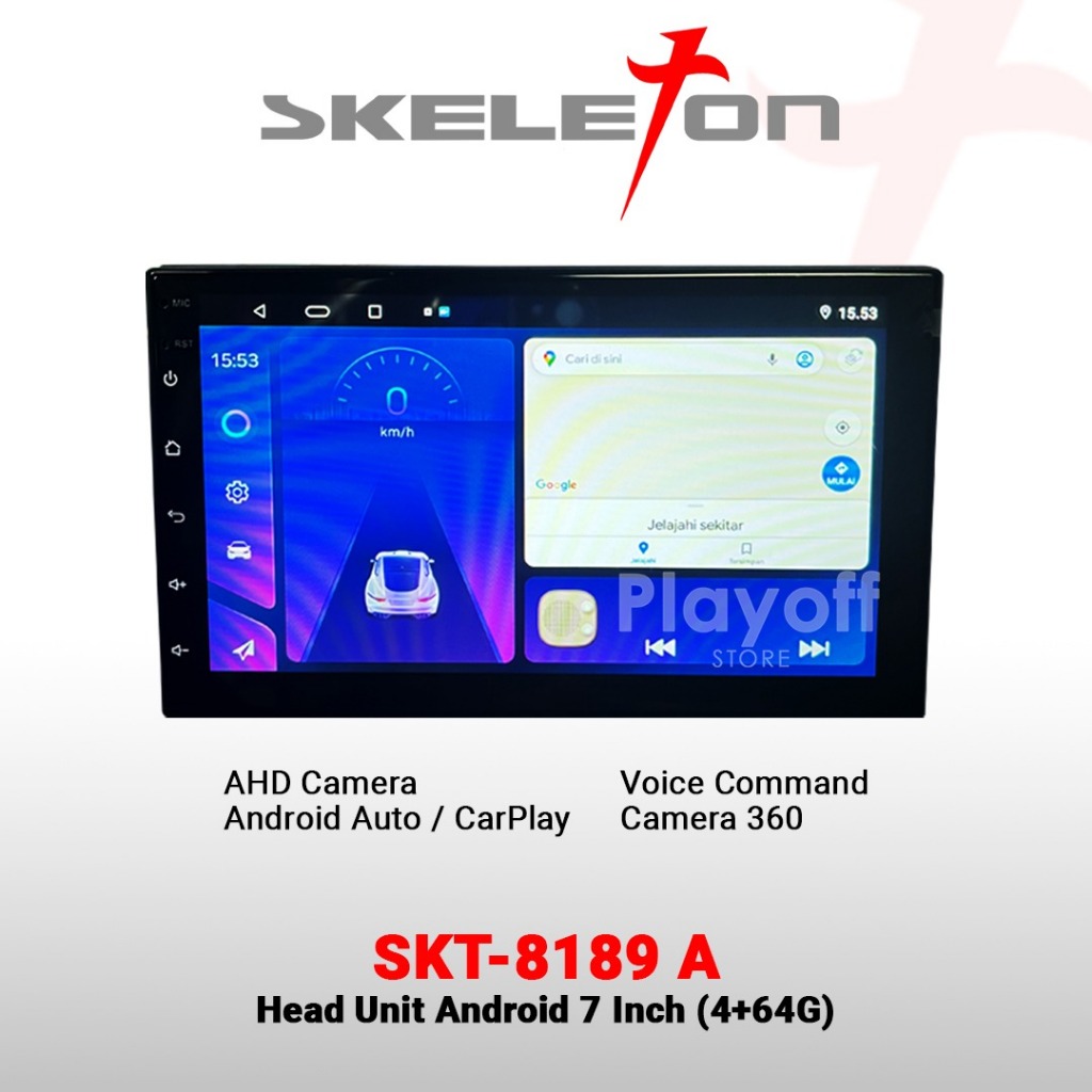 Jual Carplay Ram 4+64 GB Head Unit Android Car Play Skeleton Bluetooth ...