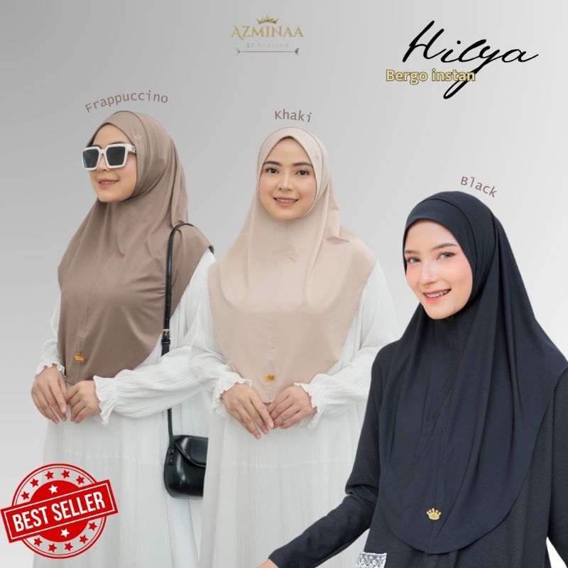 Jual HILYA Bergo Best seller Jersey Premium Non Pet Hijab Instan By ...