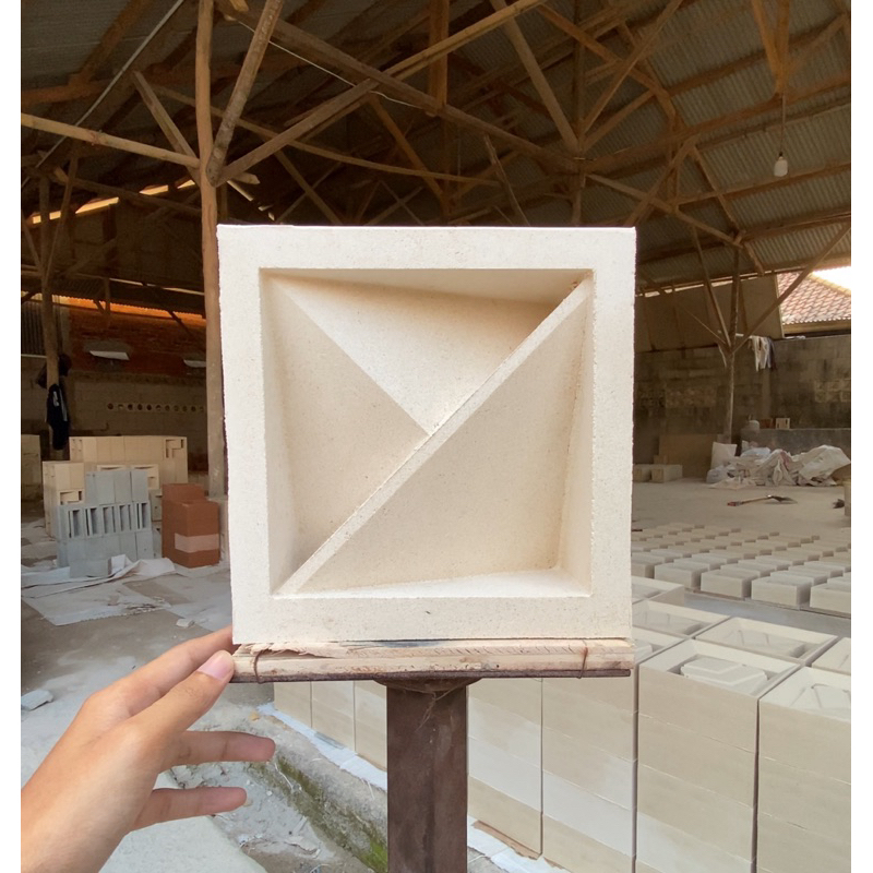Jual Roster beton putih motif arrow 3D | Shopee Indonesia
