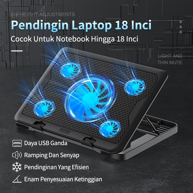 Jual Bikinlaku Cooling Pad Laptop Kipas Pendingin Laptop Portable ...