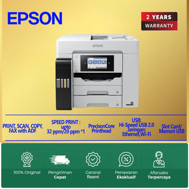 Jual Printer Epson EcoTank L6580 A4 Colour Wi-Fi Duplex All-in-One Ink Tank | Shopee Indonesia