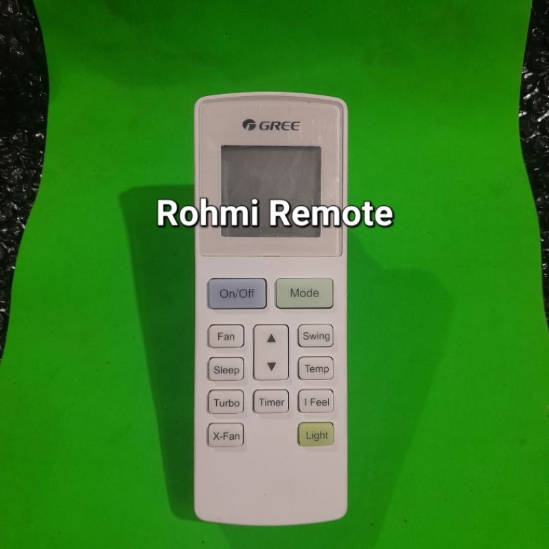 Jual REMOTE REMOT AC GREE TURBO X FAN YAW1F ORIGINAL ASLI | Shopee ...
