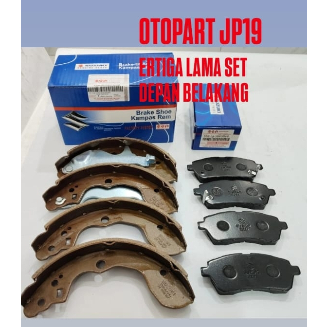 Jual BRAKE PAD BRAKE SHOE ERTIGA KAMPAS REM SET DEPAN BELAKANG ERTIGA LAMA | Shopee Indonesia