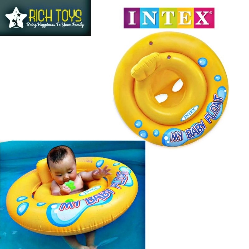 Jual Intex Pelampung Ban Renang Duduk Bayi Baby Float Motif Swim Ring ...