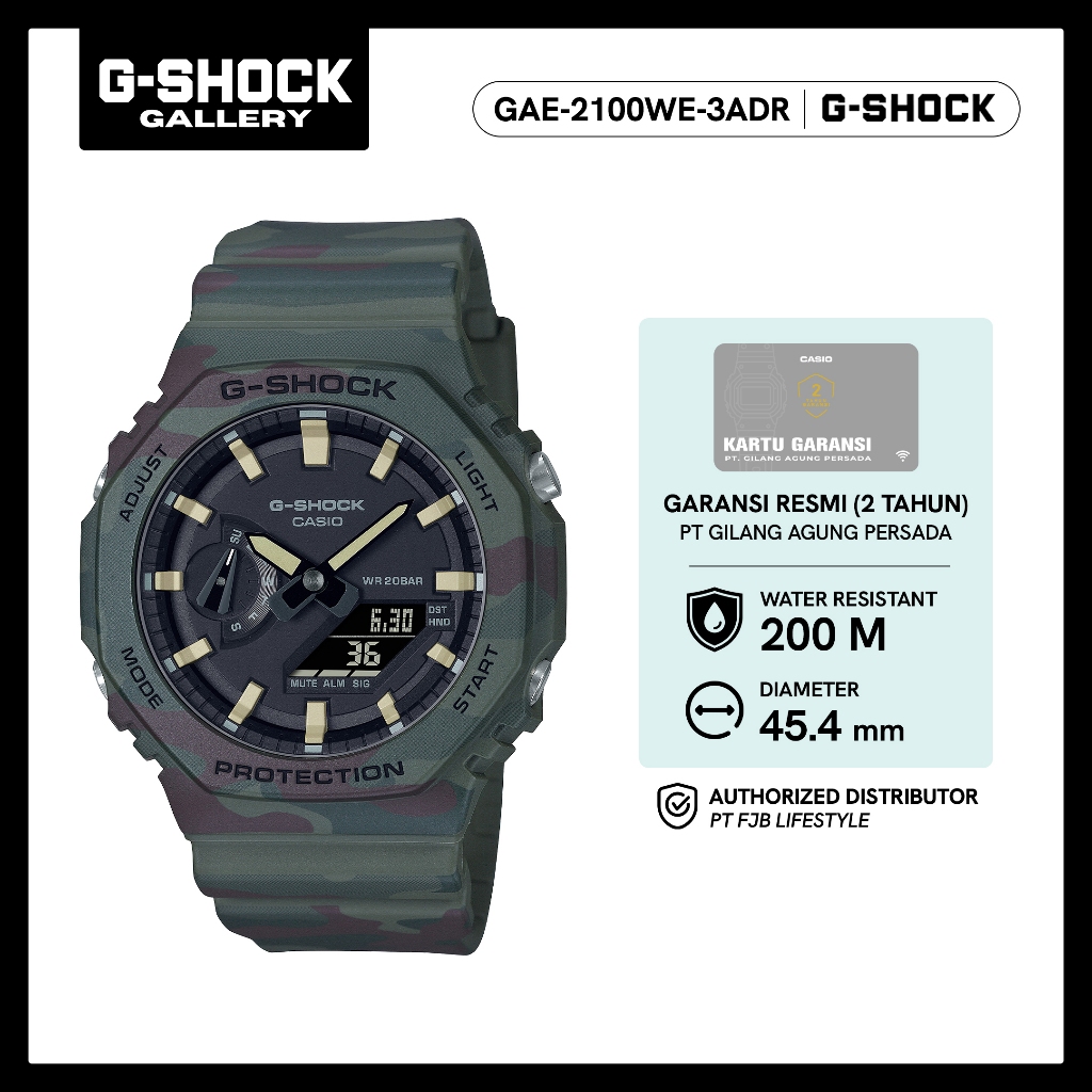 Jual G-Shock Jam Tangan Pria GAE-2100WE-3ADR Analog Digital Water ...
