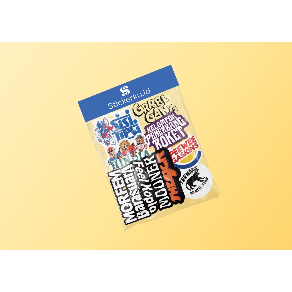 Jual Sticker Pack Band KPR Lokal Indie Musik Stiker Hindia Vol 1 ...