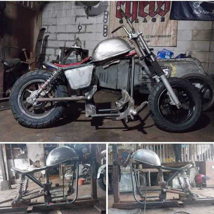 Jual Rangka honda monkey bobber pnp mesin verza rangka monkey bobber ...