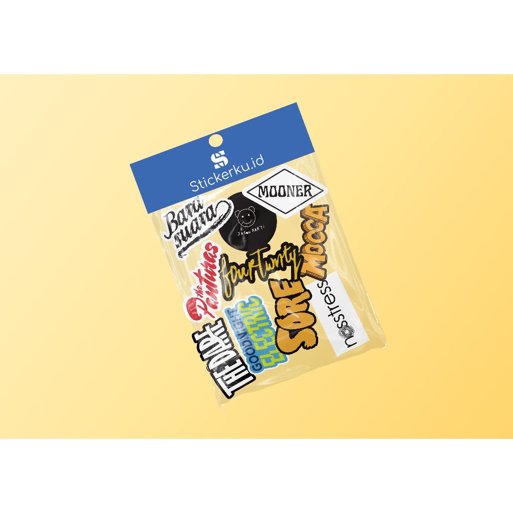 Jual Sticker Pack Aesthetic Band Lokal Indie | Shopee Indonesia