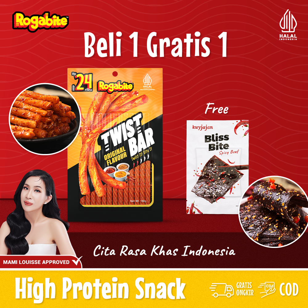 Jual Rogabite x Mami Louisse - [Halal] [Beli 1 Gratis 1] Twist Bar Free ...