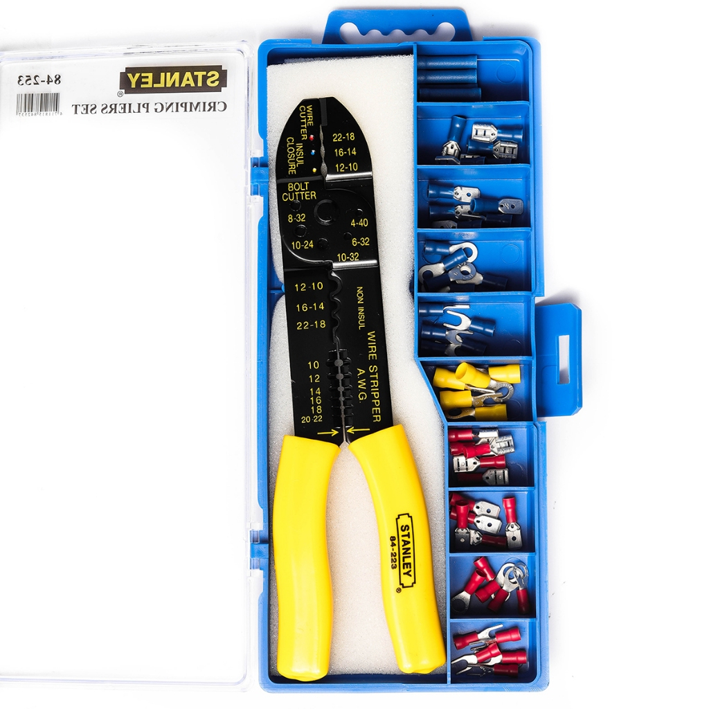 Jual Stanley 84-253-22 Crimping Pliers Set 9" / Tang Skun Kabel / Tang ...