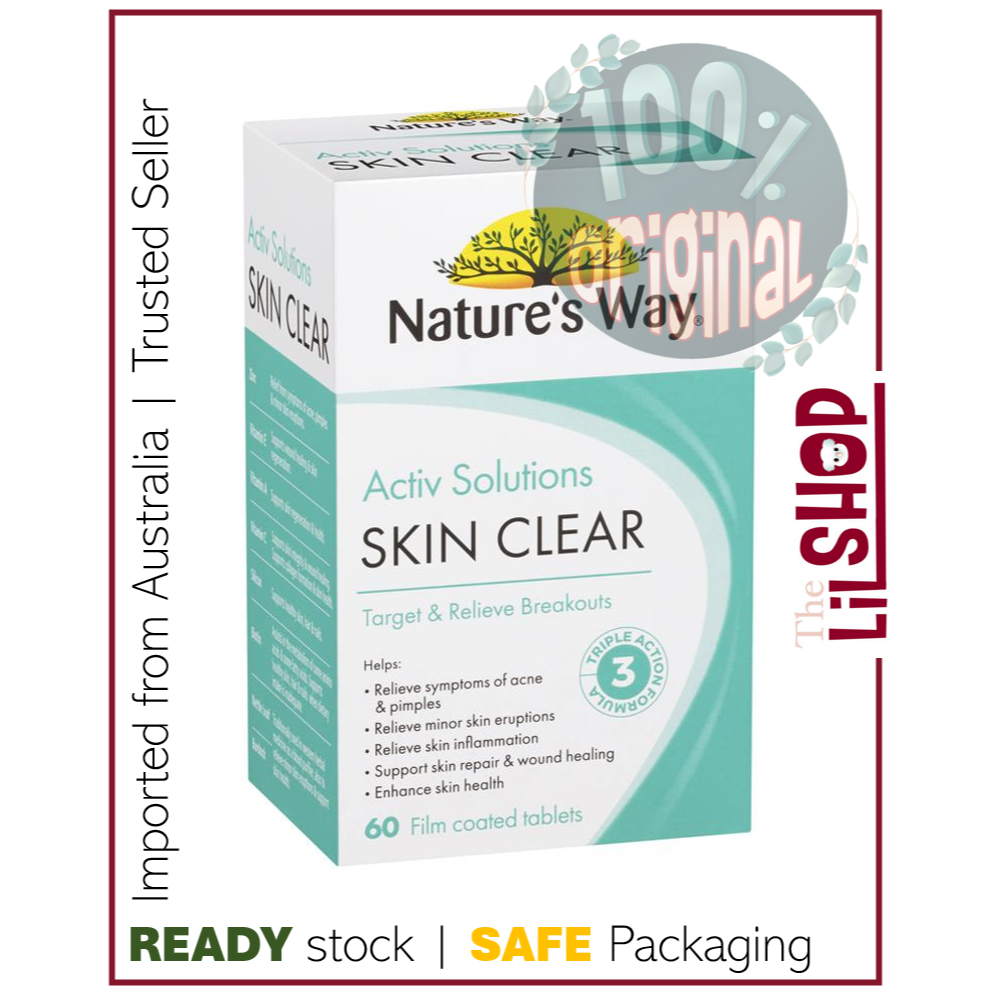 Jual Nature's Way Activ Solutions Skin Clear 60 Tablets - target ...