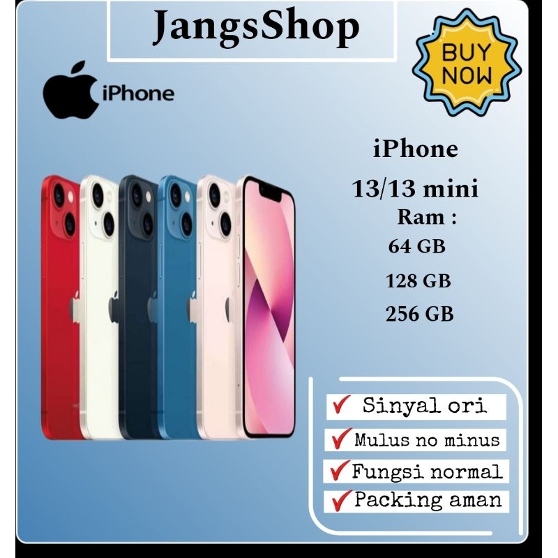 Jual Apple iPhone 13 Second & iPhone 13 Mini Second Original 100% Mulus Fullset | Shopee Indonesia
