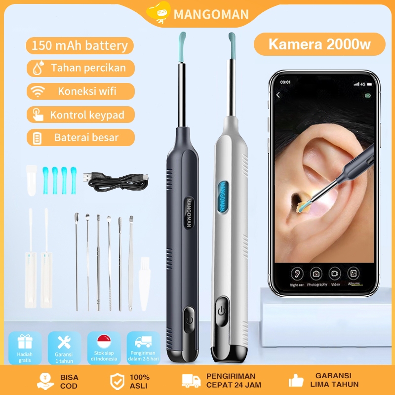 Jual New CT08 Kakimi Korek Kuping Led Smart/ Pembersih Telinga/ Korek ...
