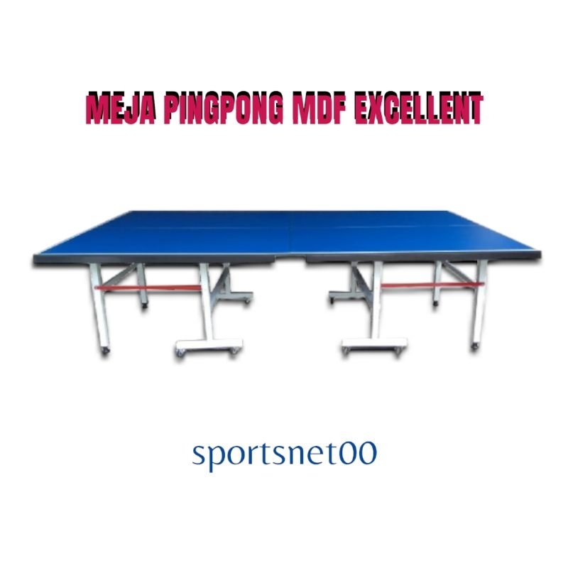 Jual Meja PingPong / Tenis Meja Excellent Chop Roda 8 MDF | Shopee Indonesia