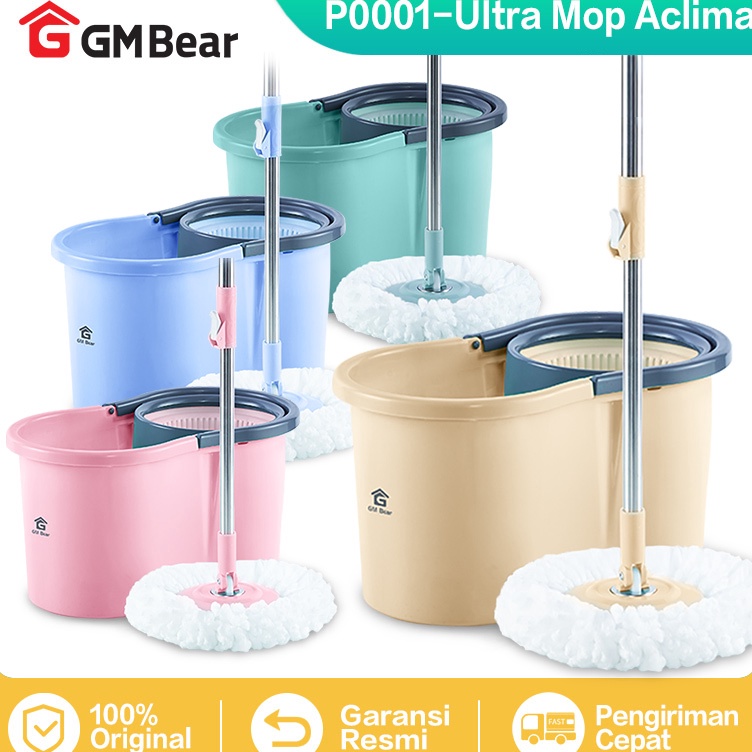 Jual Produk Favorit GM Bear Alat Pel Lantai Ultra Mop Aclima P1 Spin Mop Pembersih Lantai Pel ...