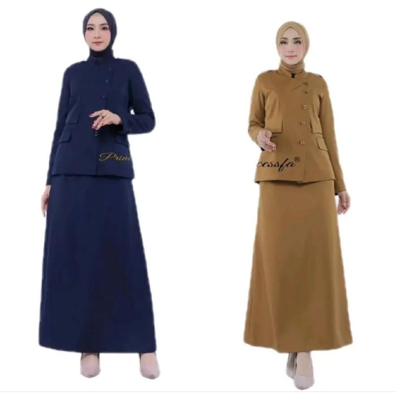 Jual Baju Seragam Guru Wanita Warna Dongker dan Pemda Tua Setelan Rok A ...