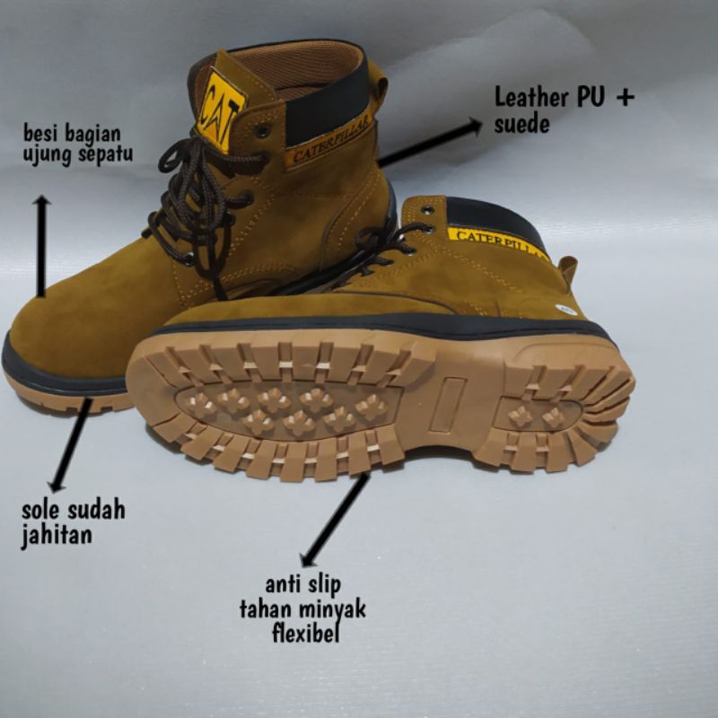 Jual sepatu safety boot sepatu proyek, sepatu ujung besi, sepatu ...