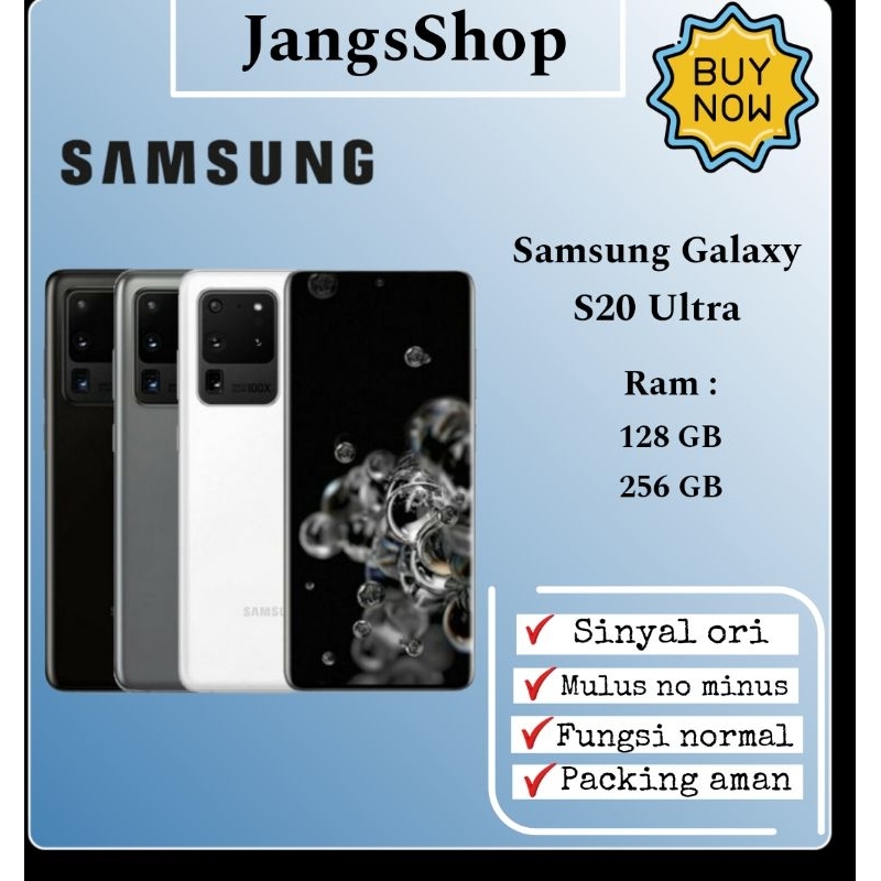 Jual Samsung Galaxy S20 ULTRA 5G ORIGINAL SECOND LIKE NEW | Shopee ...