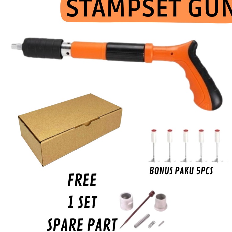 Jual Big Sale OSZ18Mini Stampset T5 Paku Beton Besi Ramset Mesin Stamp ...
