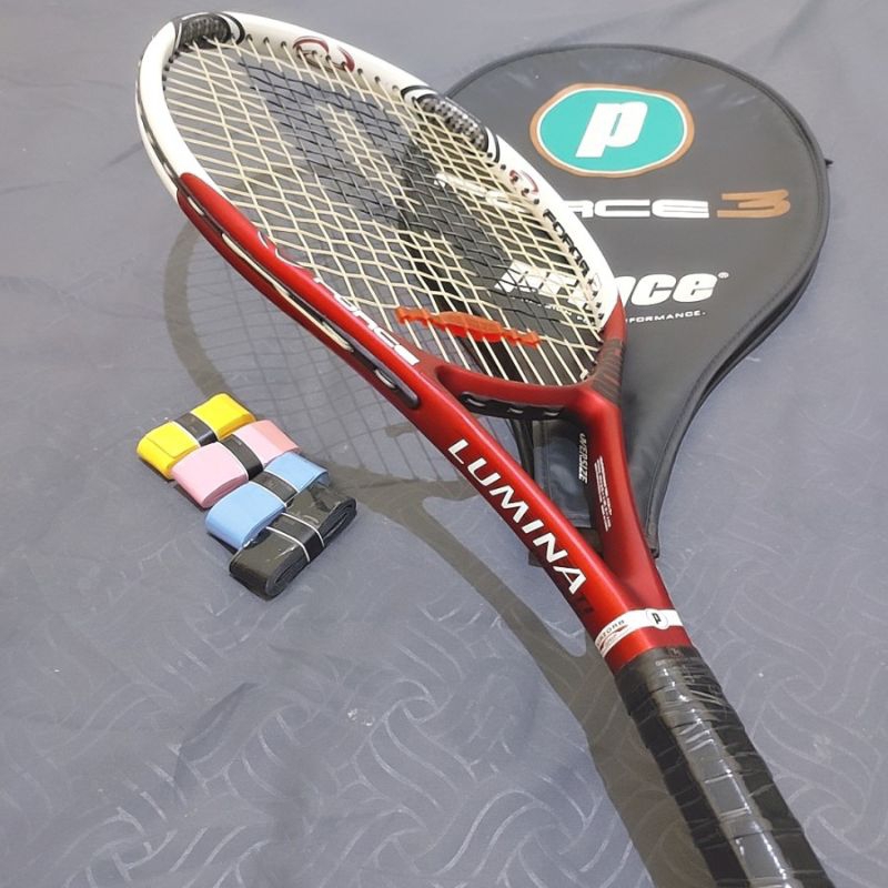 Jual RAKET TENIS ORIGINAL PRINCE FORCE 3 LUMINA Ti OVERSIZE BEKAS MASIH ...