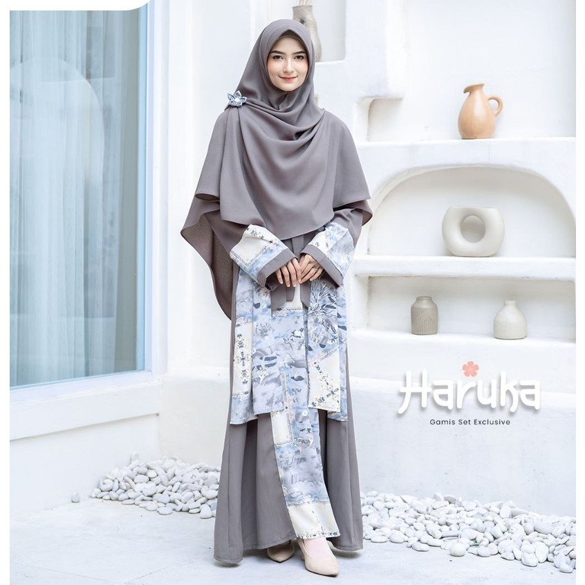 Jual Gerai Saffa - Haruka Dress set Premium | Shopee Indonesia