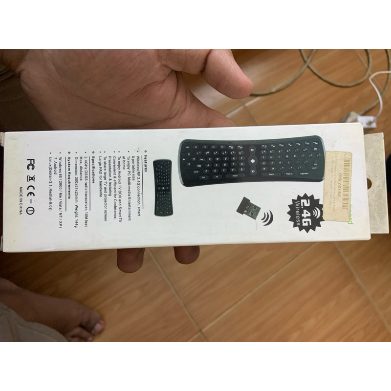 Jual BOBA Keyboard Wireless Mini Untuk Android TV Dan PC 2.4Ghz ...