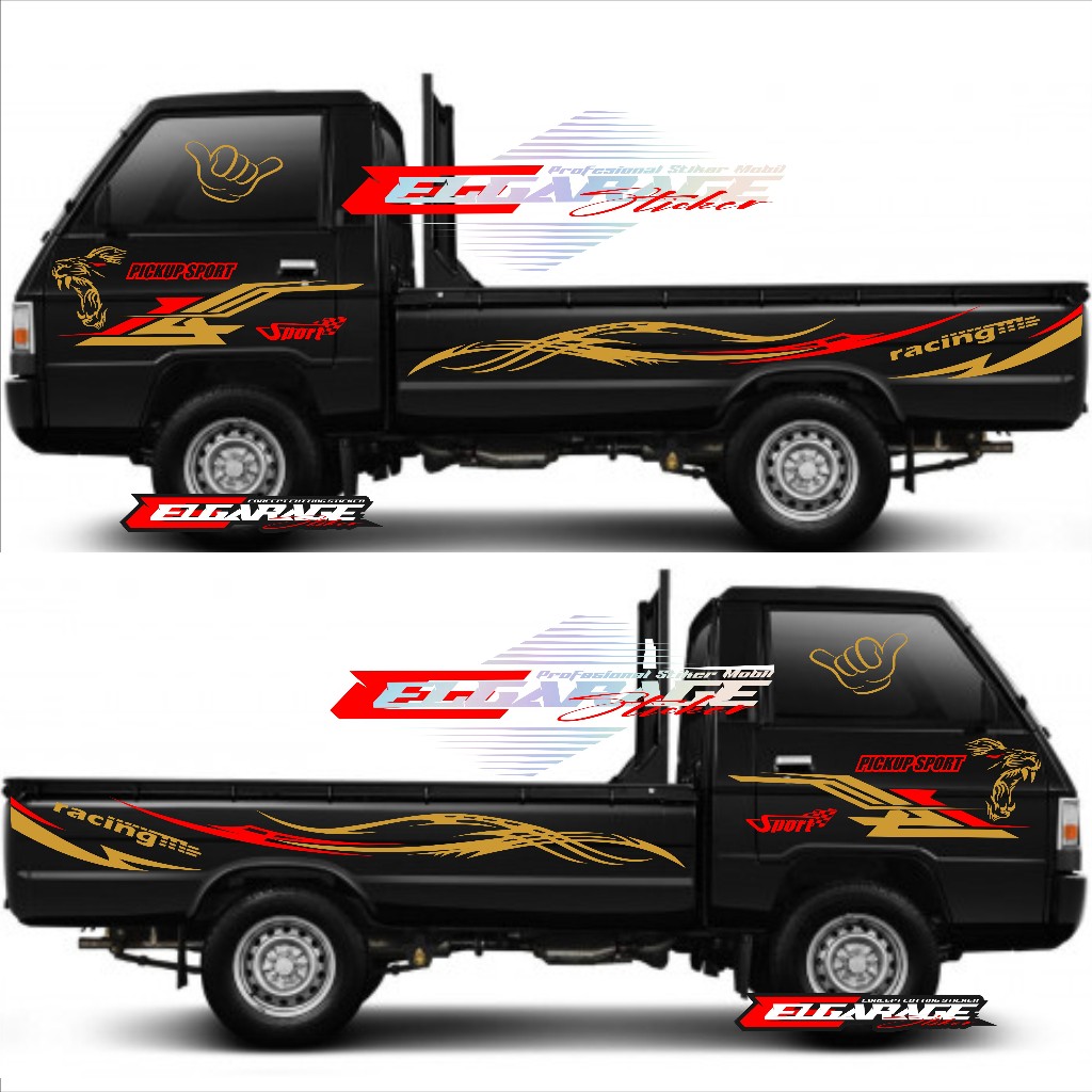Jual Stiker mobil pickup L300 sticker body samping mobil pickup terbaru ...