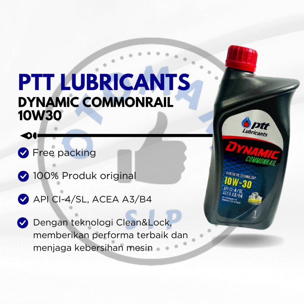 Jual Oli Diesel PTT Lubricants Dynamic Commonrail 10W30 Synthetic 1L | Shopee Indonesia
