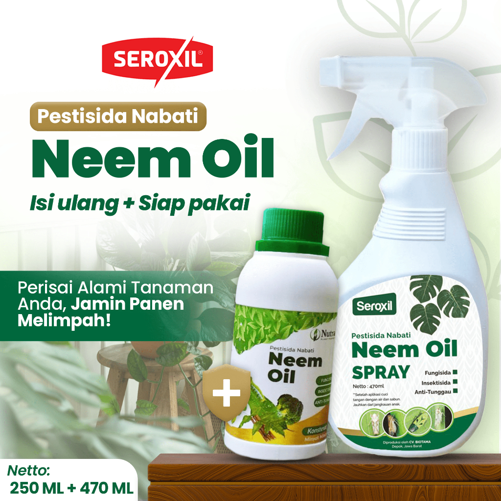Jual Insektisida-Pestisida Organik / Mimba / Neem Oil 250ml + Spray ...