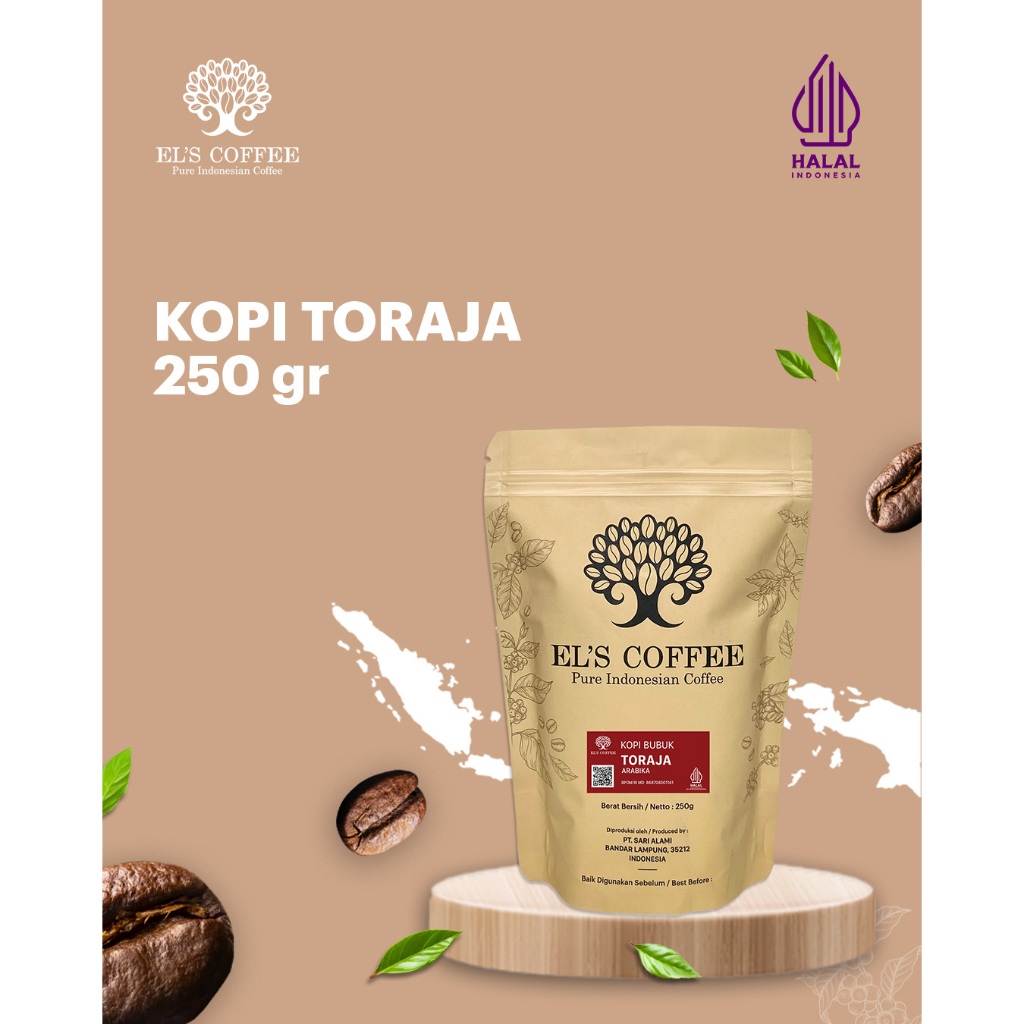 Jual El's Coffee Kopi Toraja Arabika 250Gr Biji Kopi/Kopi Bubuk/Kopi ...