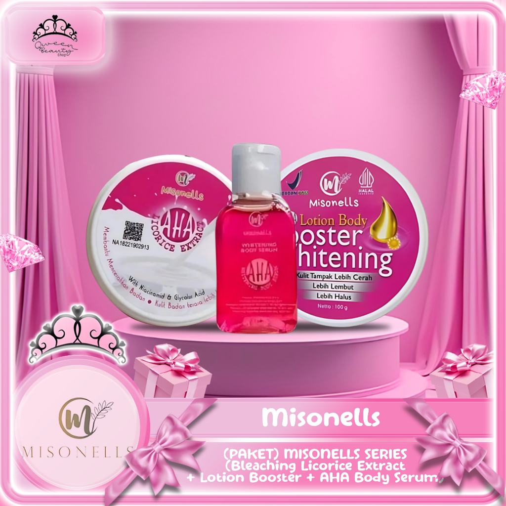 Jual (PAKET) MISONELLS SERIES (Bleaching Licorice Extract + Lotion ...