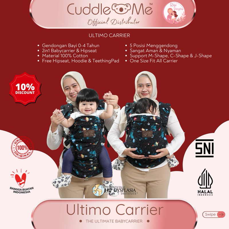 Jual Cuddle Me Ultimo Carrier Gendongan Bayi Hipseat Gendongan Kanguru ...