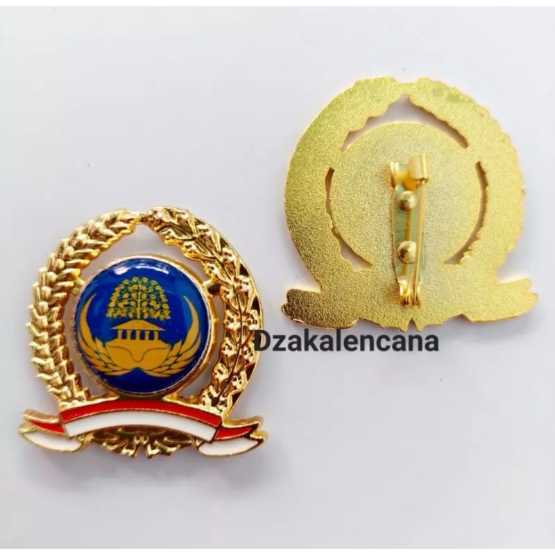 Jual Pin Bros Padi Kapas Bendera Logo KORPRI/KOPRI/ASN Warna Hitam Biru ...