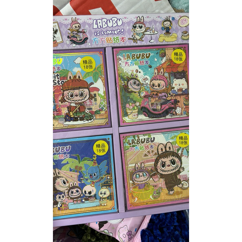 Jual 1 BOX STICKER BUKU LABUBU BESAR ISI 24 | Shopee Indonesia