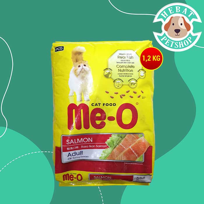 Jual Makanan Kucing Meo Salmon 1,2 kg Adult Cat food Me-o | Shopee ...