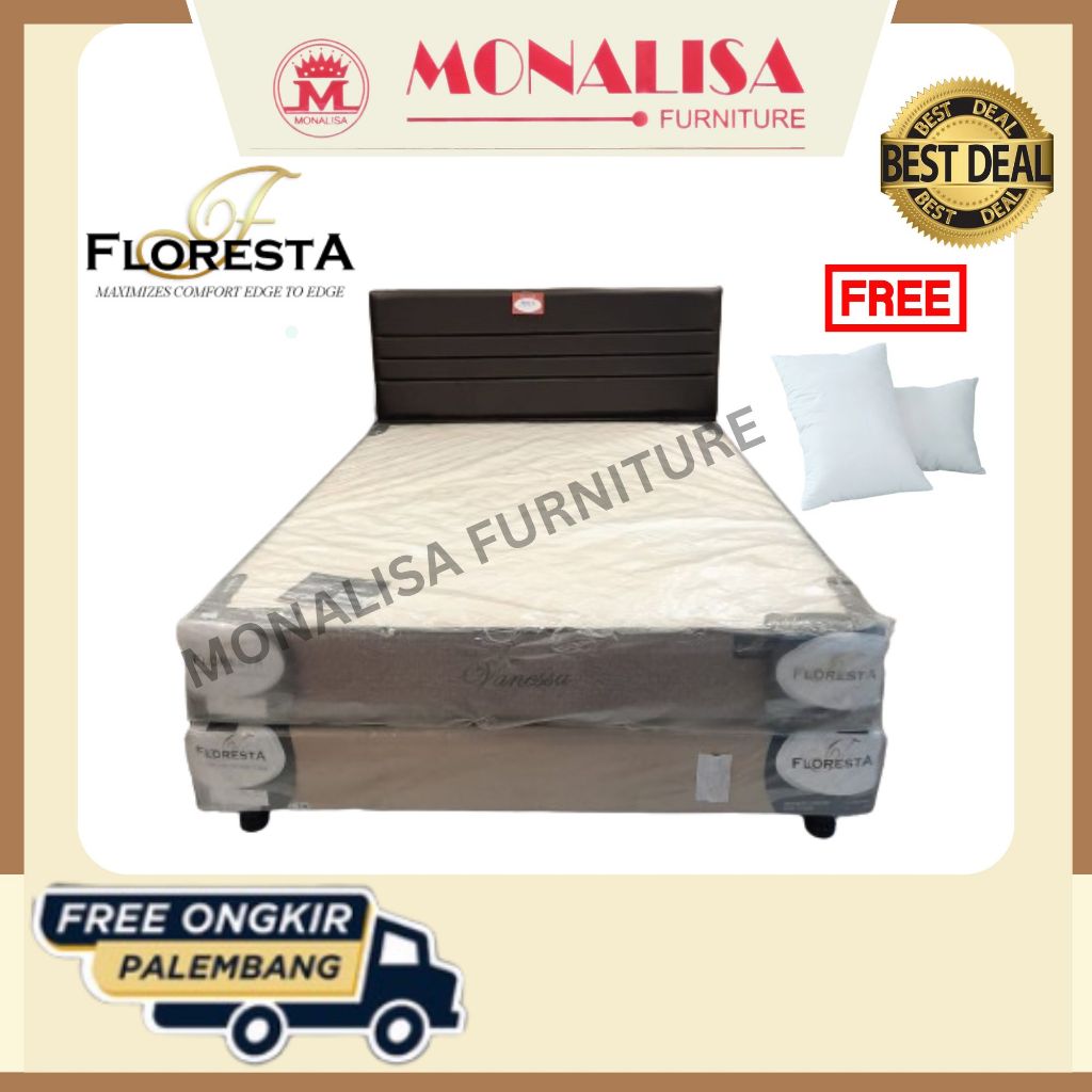 Jual Matras Vanessa by Floresta/ Spring Bed Floresta/ Nyaman ori kos garansi pabrik / Kasur ...