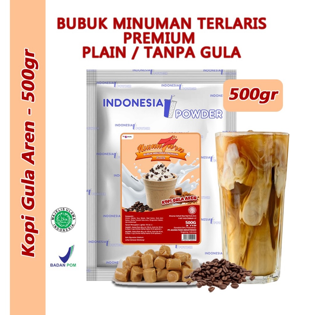 Jual NUSANTARA Bubuk Minuman Instant Premium Plain Tanpa Gula Horeca ...