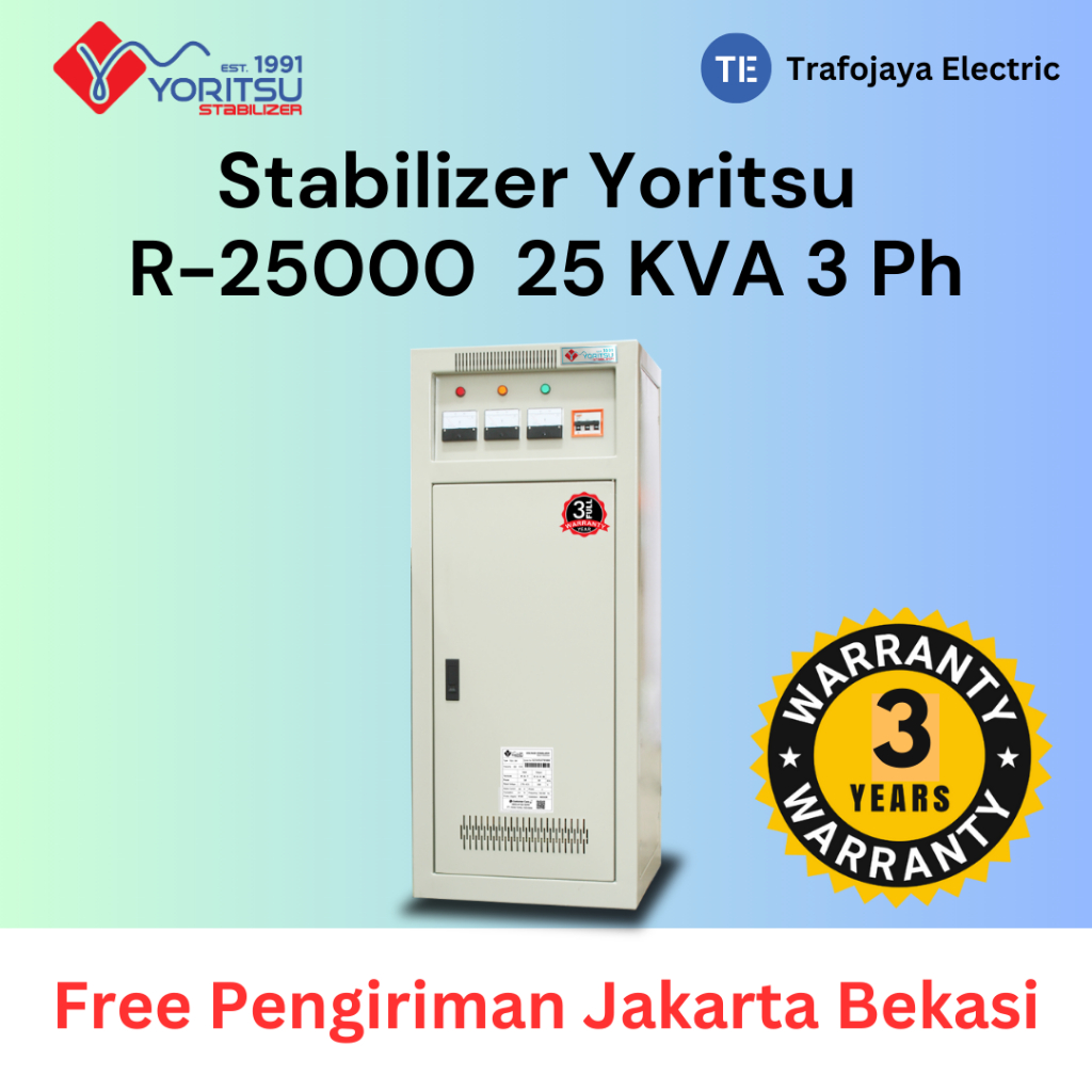 Jual Stabilizer Yoritsu Analog R-25000 25 KVA 3 Ph | Shopee Indonesia