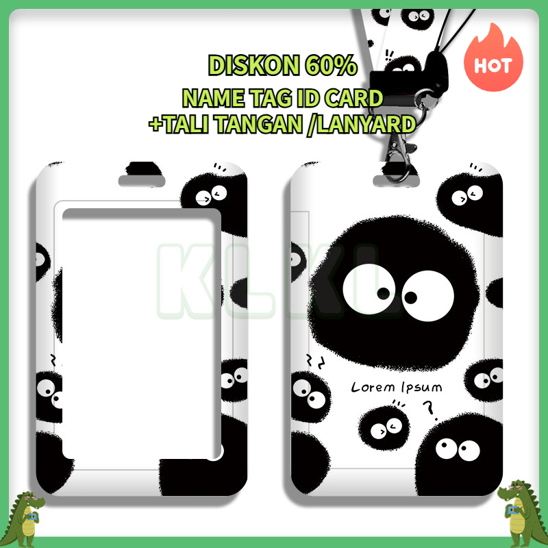 Jual KLKL Holder Id Card Wadah Id Card Id Card Holder Lucu Tali Nama ...