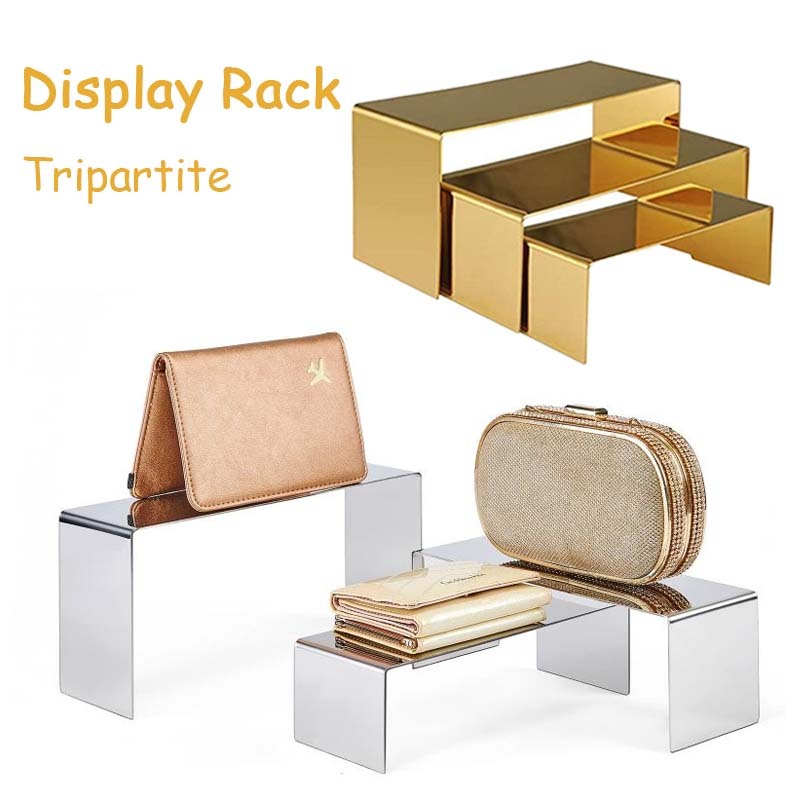 Jual Rak 3 Paket Rak Display Aesthetic Tangga Pajangan Rak Stainless ...