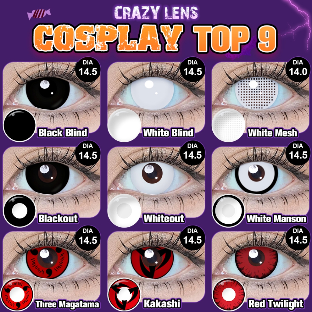 Jual Magister Softlens cosplay manga anime Naruto halloween Lensa ...