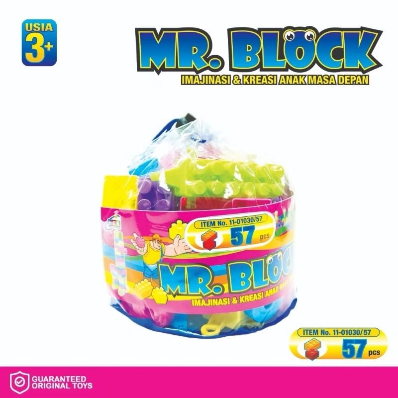 Jual MrBlock Jumbo Besar Mainan Block susun Edukasi Anak Isi 30pcs , 57pcs , 88pcs | Shopee ...