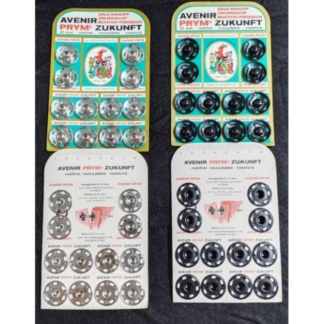 Jual Kancing Jepret / Kancing Cetet 21 mm Prym - Lembar (isi 12 pcs ...