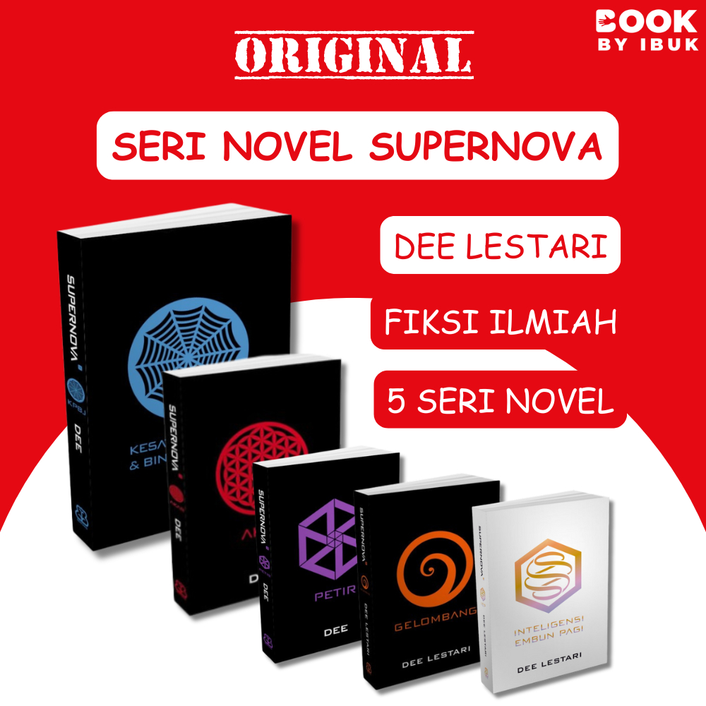 Jual Novel Fiksi Ilmiah, Supernova, Dee Lestari, Supernova Seri 1, 2, 3 ...