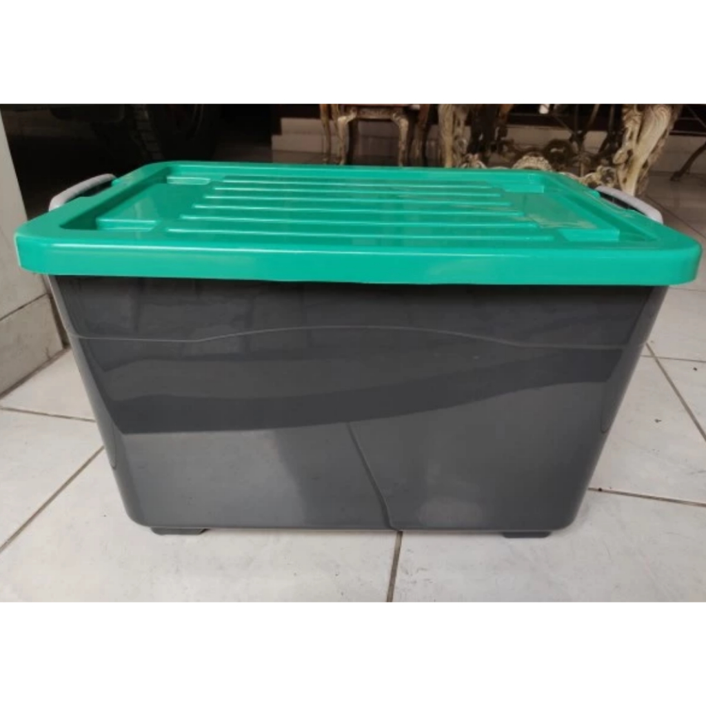 Jual Box Container Roda 50 Liter Atari Green Leaf 9860 CPM Tebal Murah ...