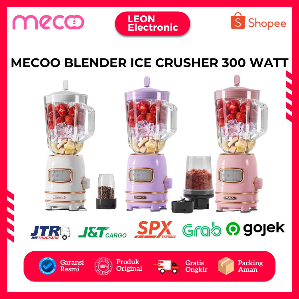 Jual Mecoo Most Aesthetic 4 in 1 Blender Ice Crusher Juicer 300 Low ...