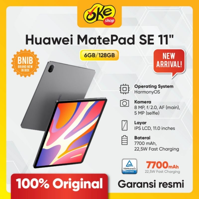 Jual Huawei Mate Pad SE 11" (6/128GB) - Garansi Resmi Huawei Indonesia ...