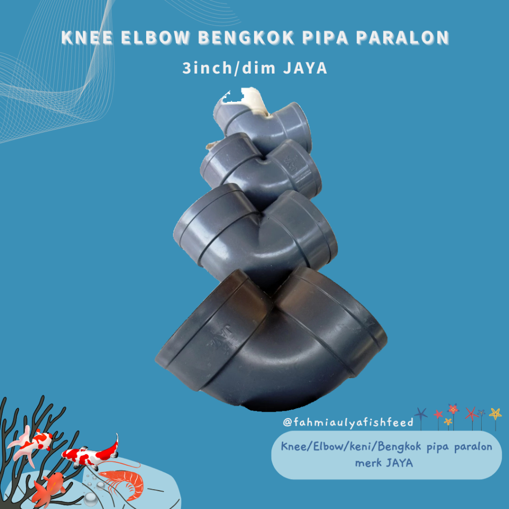 Jual Knee Elbow Bengkok pipa paralon 3inch/dim JAYA | Shopee Indonesia