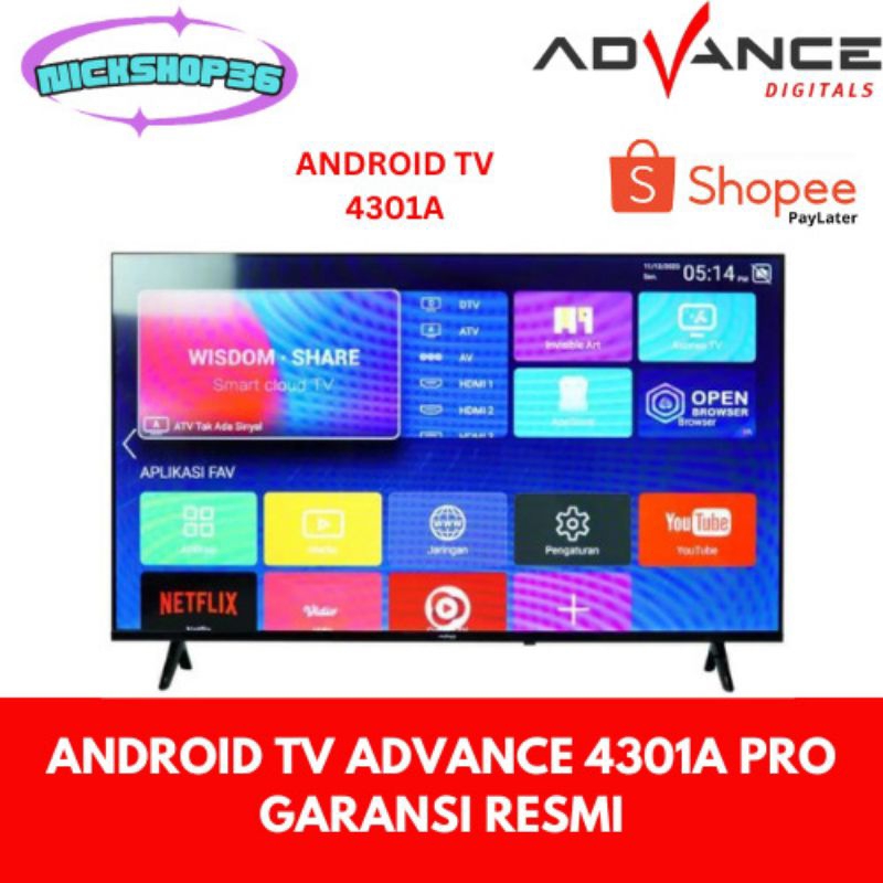 Jual TV ADVANCE 4301A PRO | Shopee Indonesia